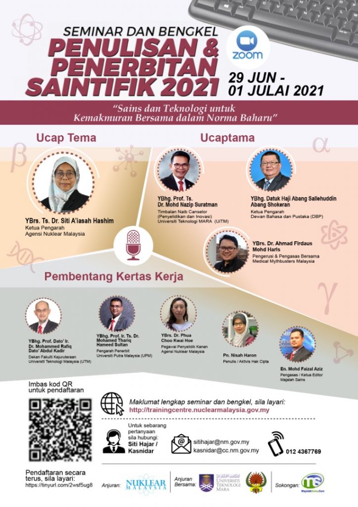 SEMINAR DAN BENGKEL PENULISAN & PENERBITAN SAINTIFIK – Centre of Nuclear Excellence Malaysia