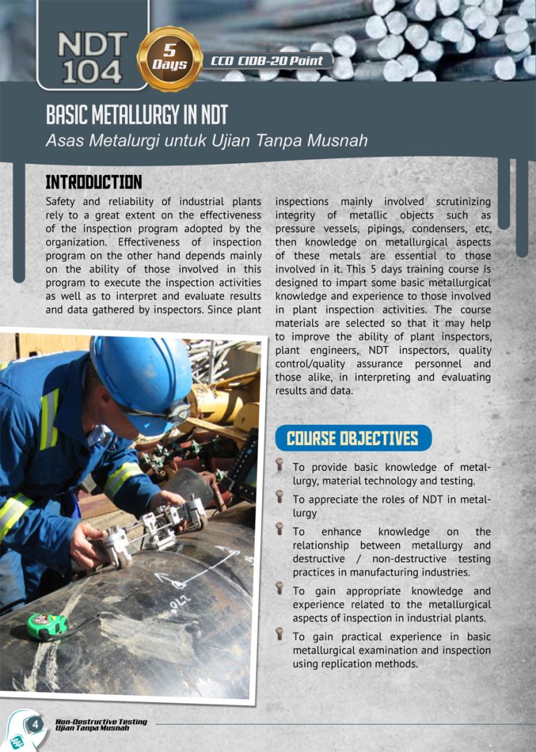 Non Destructive Testing – Centre of Nuclear Excellence Malaysia