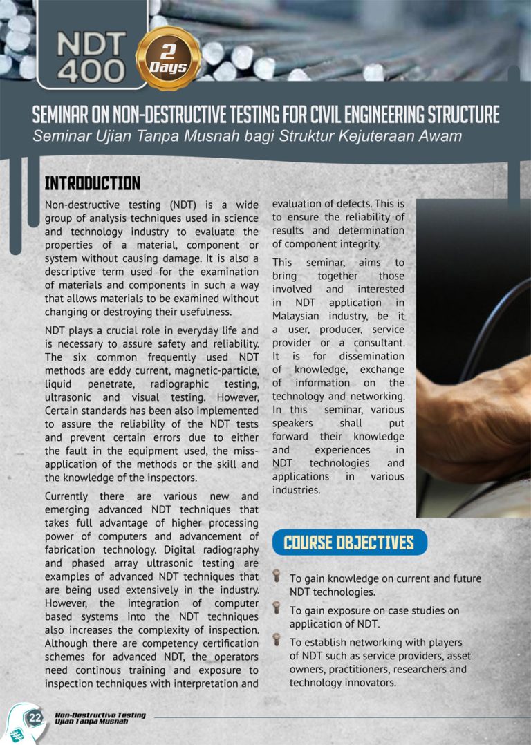 Non Destructive Testing – Centre of Nuclear Excellence Malaysia