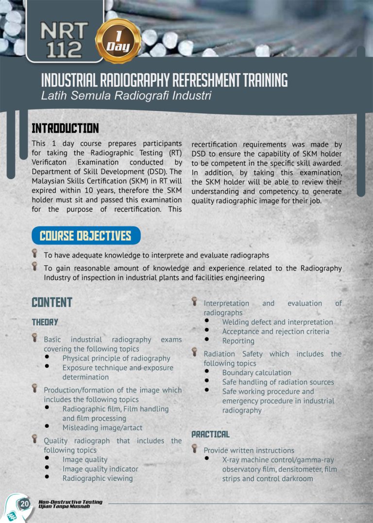 Non Destructive Testing – Centre of Nuclear Excellence Malaysia