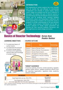 Nuclear Science and Engineering – Centre of Nuclear Excellence Malaysia