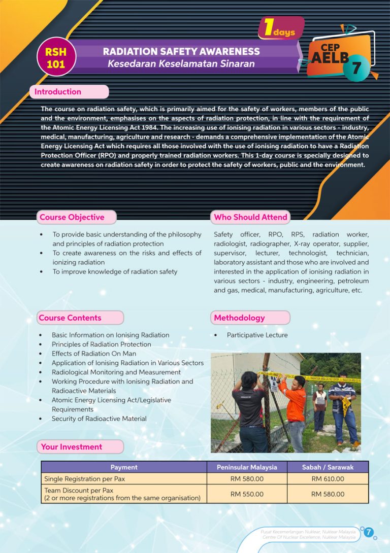 Radiation Safety and Health – Centre of Nuclear Excellence Malaysia