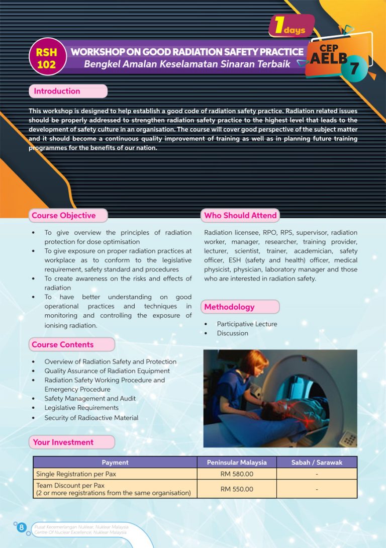 Radiation Safety and Health – Centre of Nuclear Excellence Malaysia