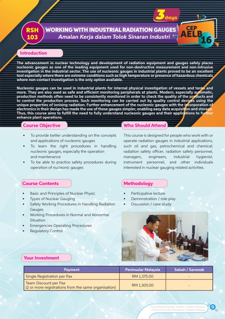 Radiation Safety and Health – Centre of Nuclear Excellence Malaysia